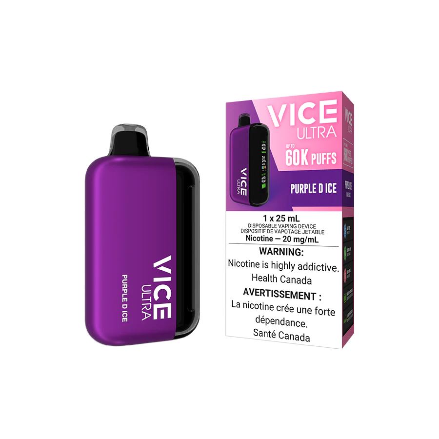 Purple D Ice - Vice Ultra 60k – Cold Turkey Juice inc