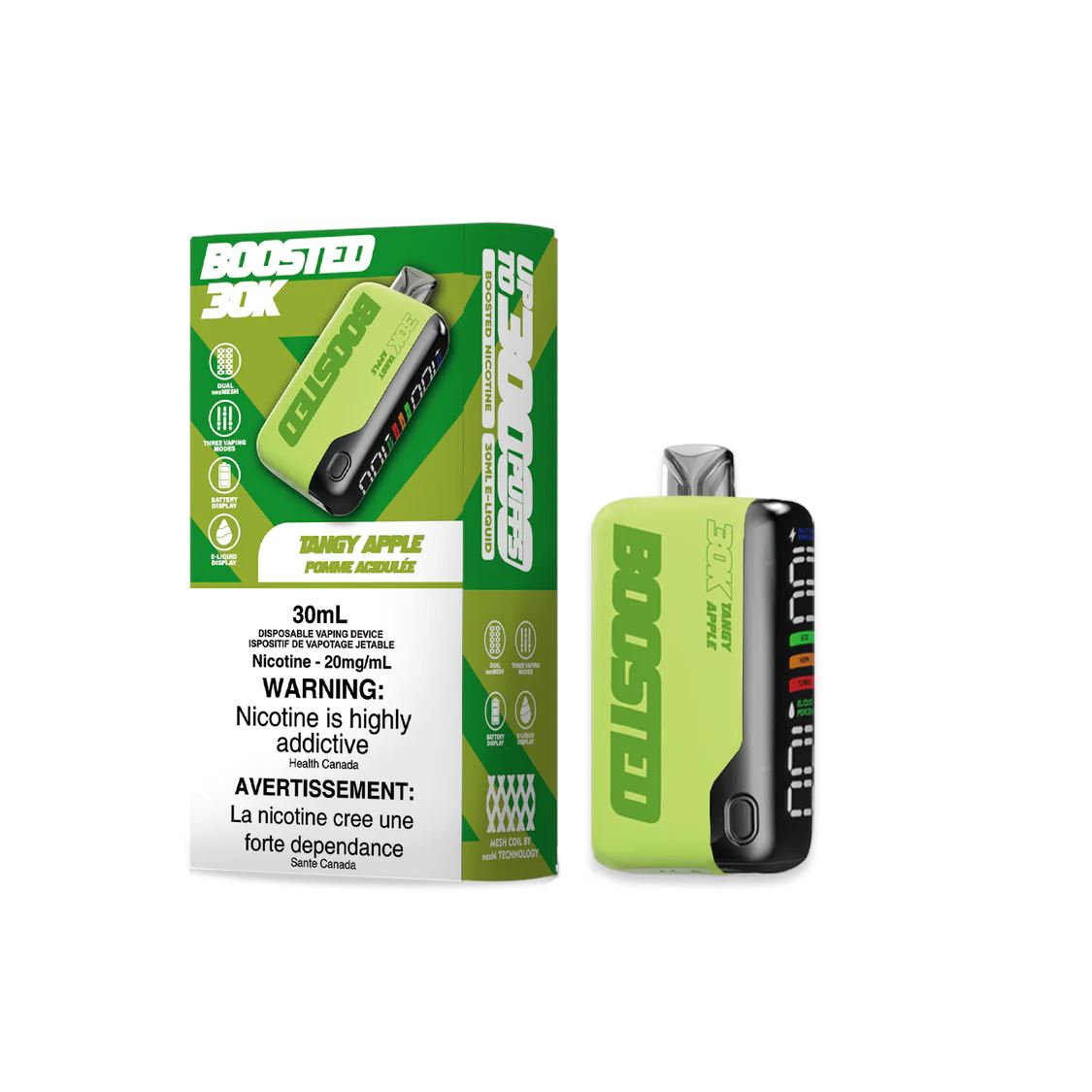 Tangy Apple - Boosted 30k – Cold Turkey Juice inc