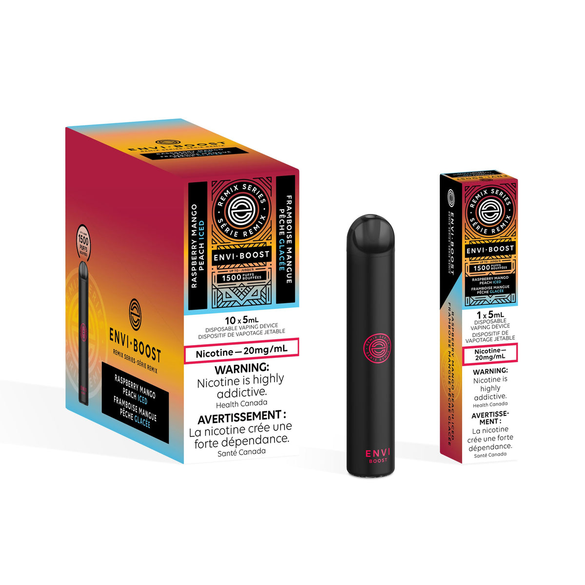 Raspberry Mango Peach Iced - Envi Boost – Cold Turkey Juice inc